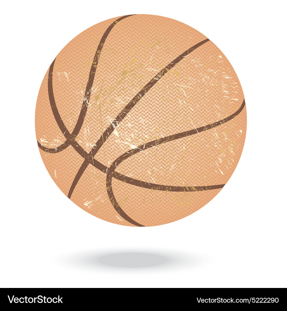 Basketball-vintage Royalty Free Vector Image - VectorStock
