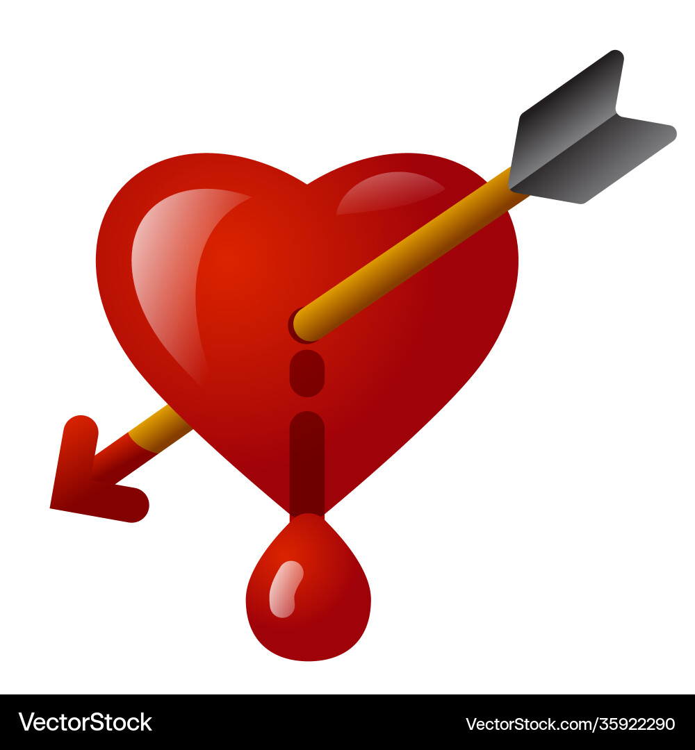 Bleeding heart icon Royalty Free Vector Image - VectorStock