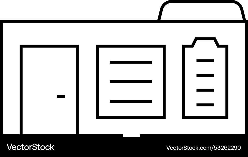 Energy storage environmental line icon Royalty Free Vector