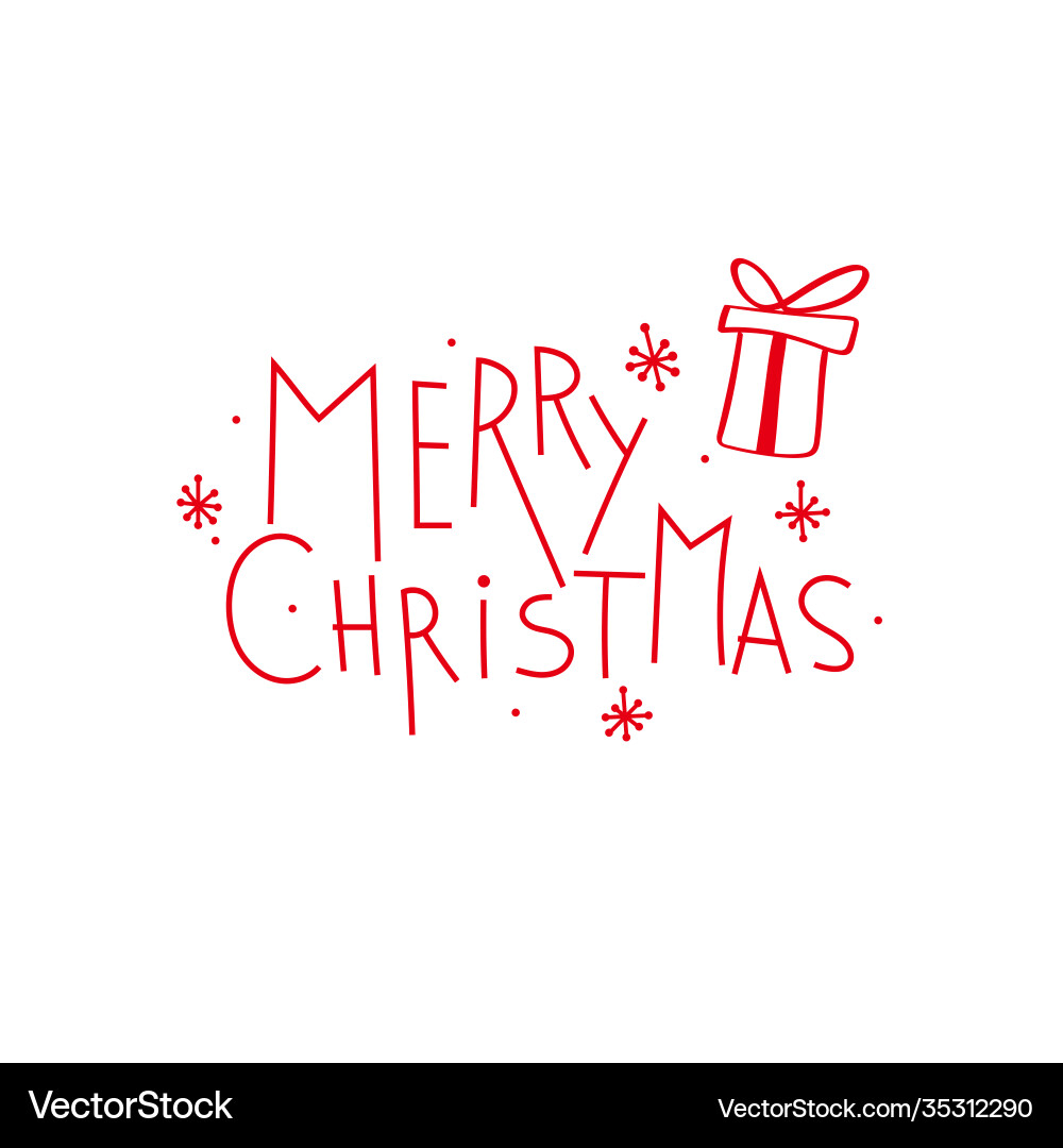 Holiday red lettering Royalty Free Vector Image