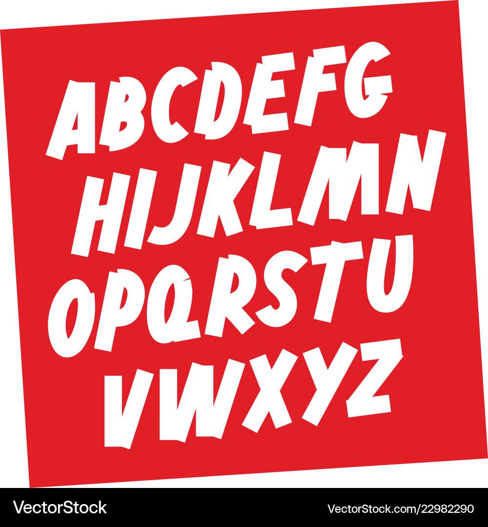 Soviet style brush font editable alphabet Vector Image