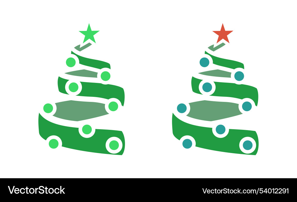 Abstract christmas tree Royalty Free Vector Image