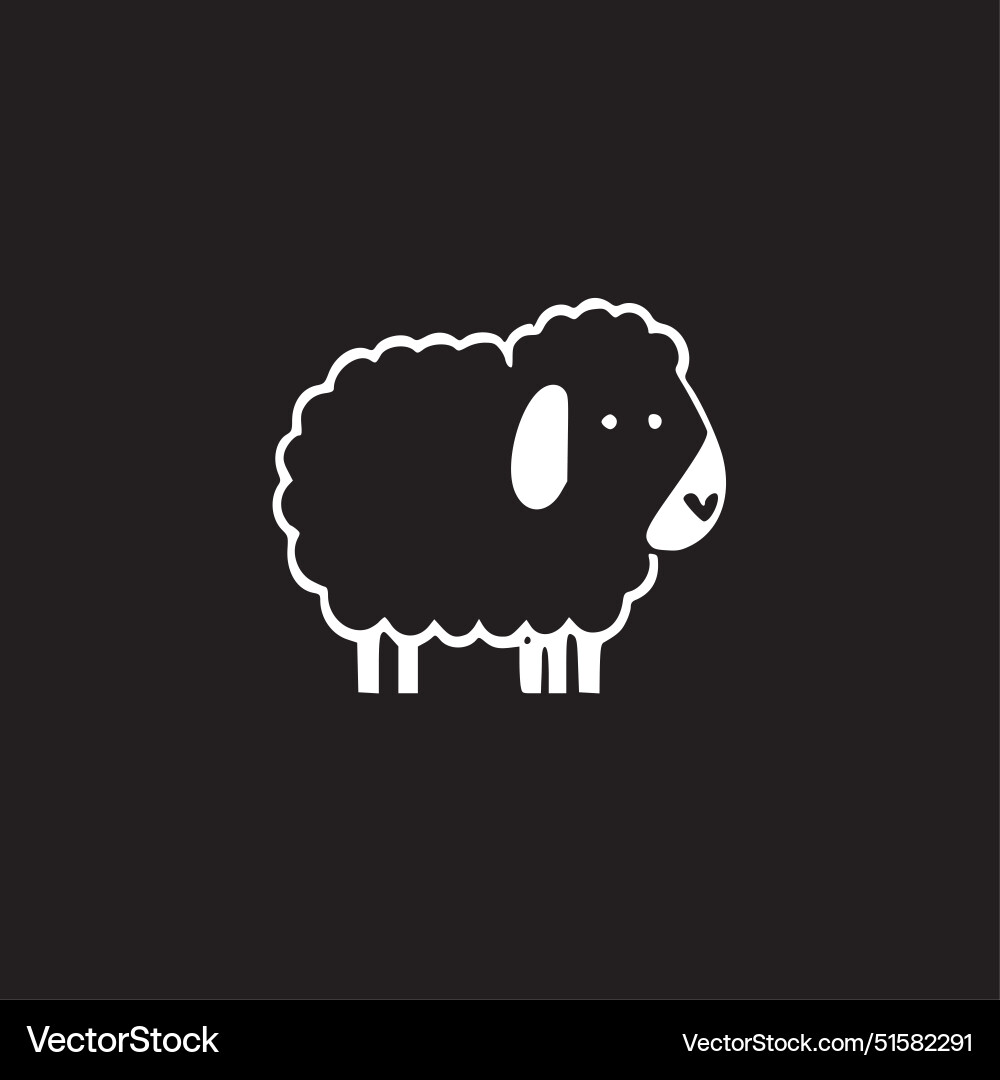 Animal - minimalist and simple silhouette Vector Image