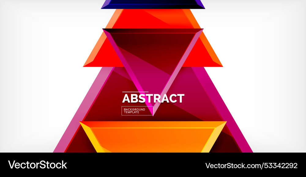 Abstract background - glossy triangles Royalty Free Vector