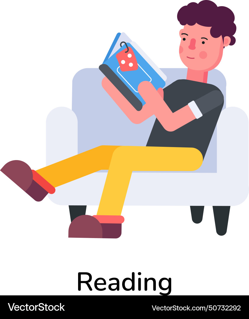 Reading Royalty Free Vector Image - VectorStock
