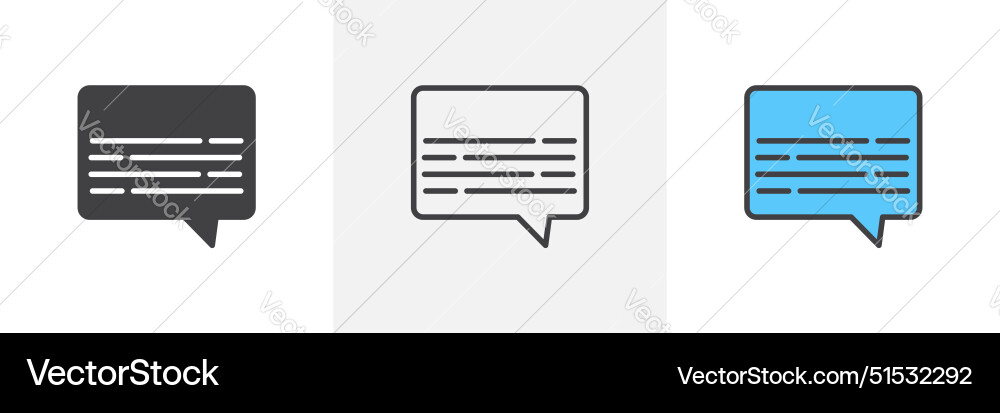 Subtitles icon set closed caption cc symbol video Vector Image