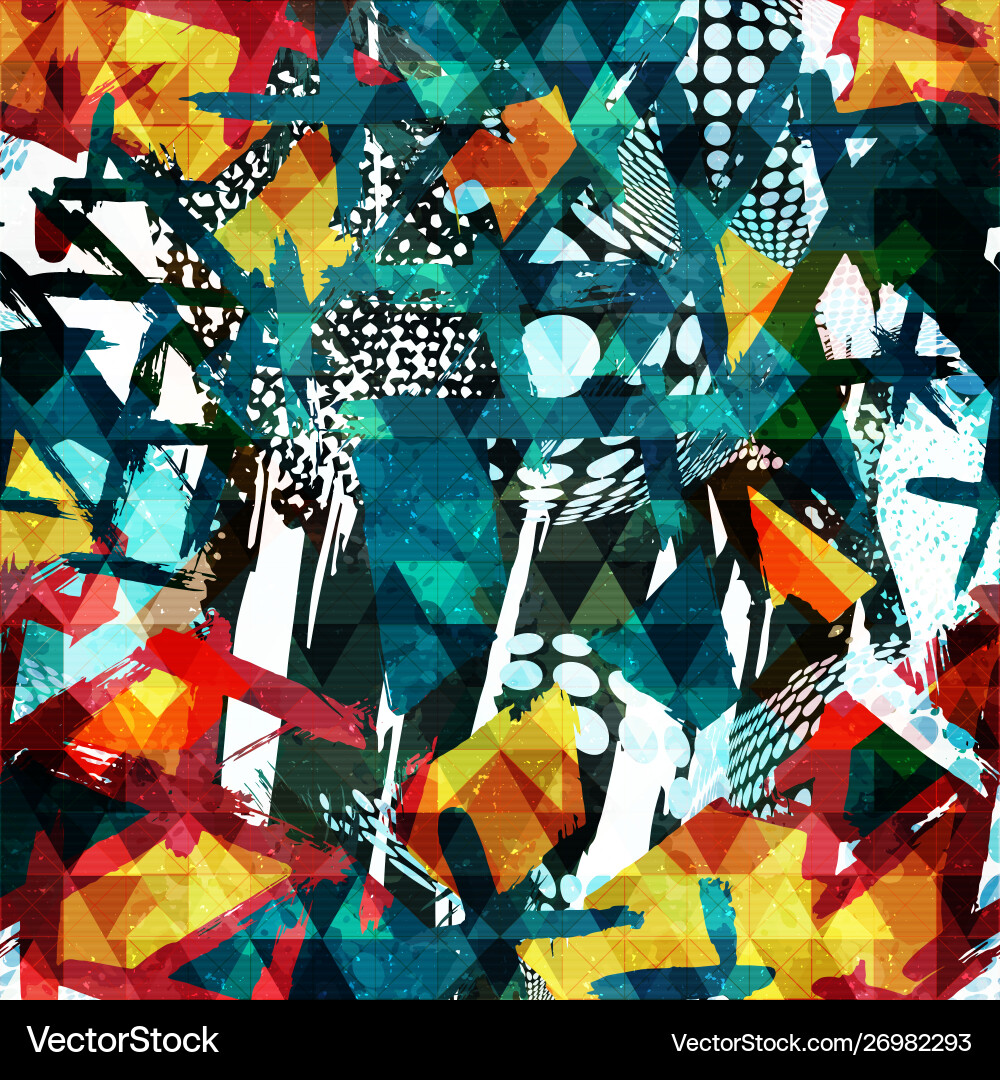Abstract color pattern in graffiti style for your Vector Image