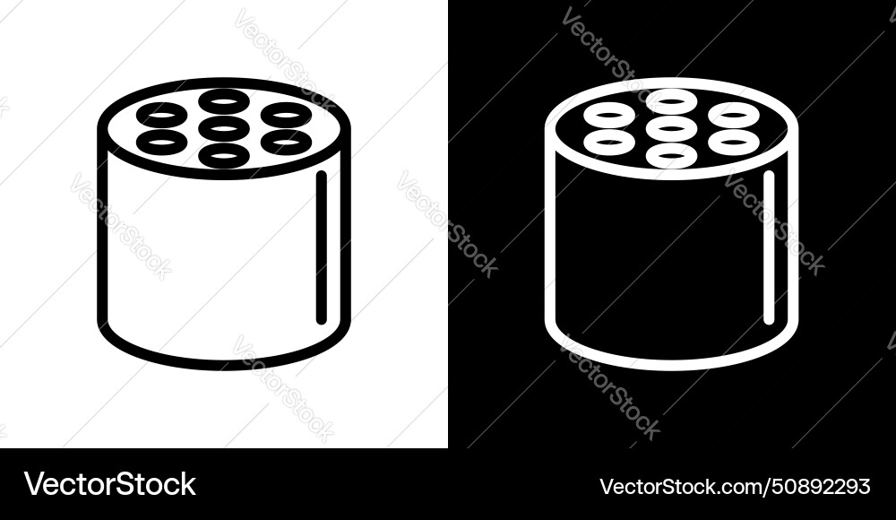 Ölfilter Ikone Automotor Kraftstofffilter Vektorbild