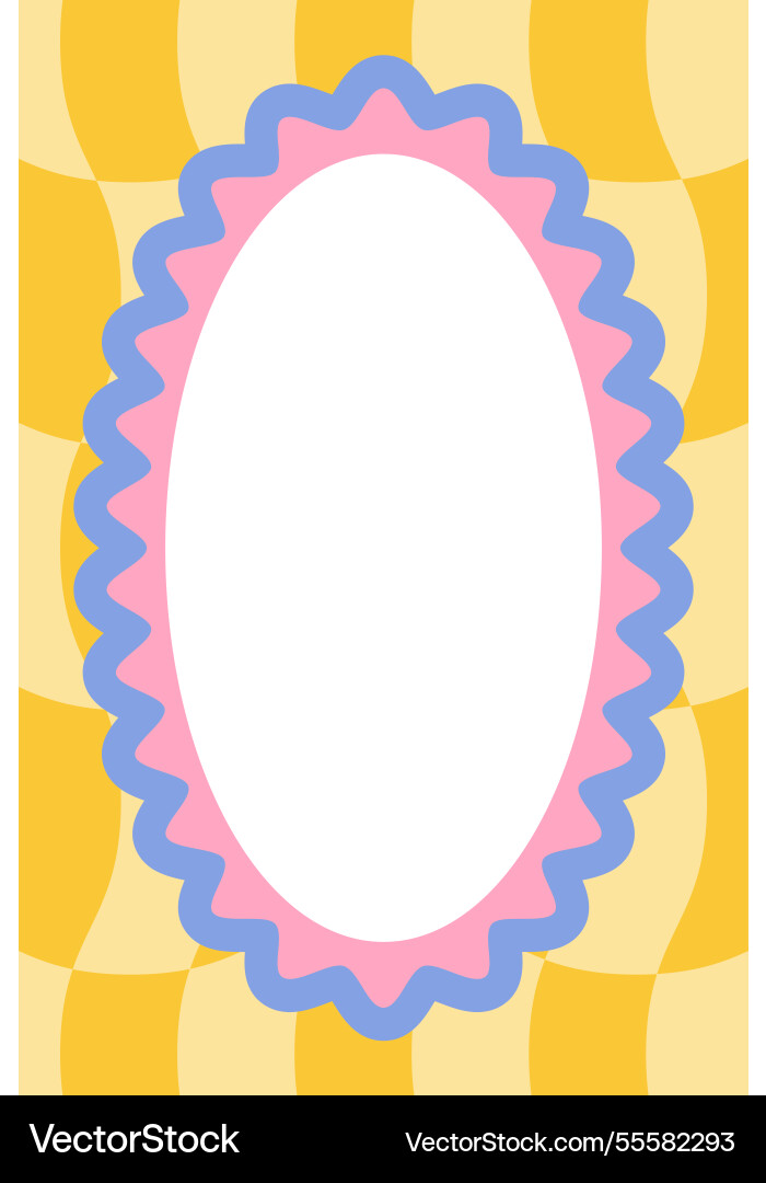 Vintage curvy frame edge banner Royalty Free Vector Image