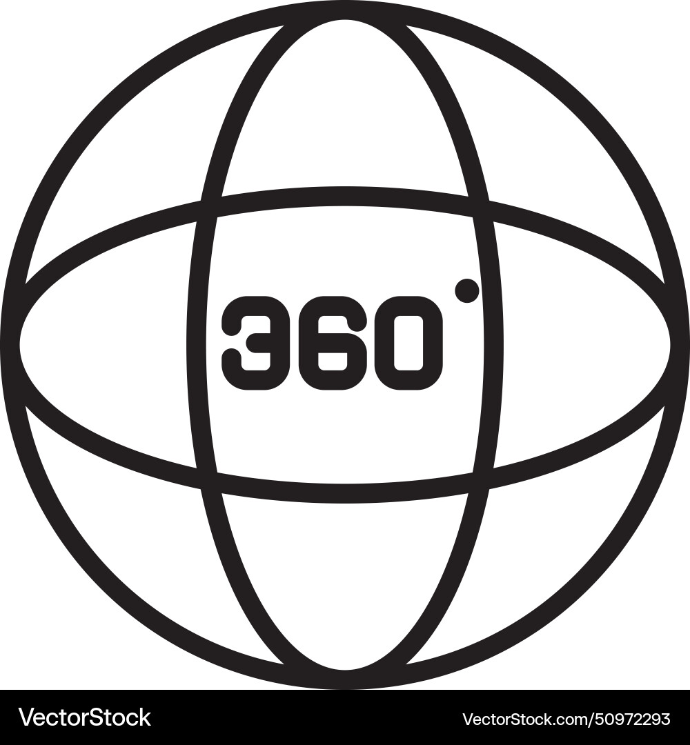 Virtual reality view 360 Royalty Free Vector Image