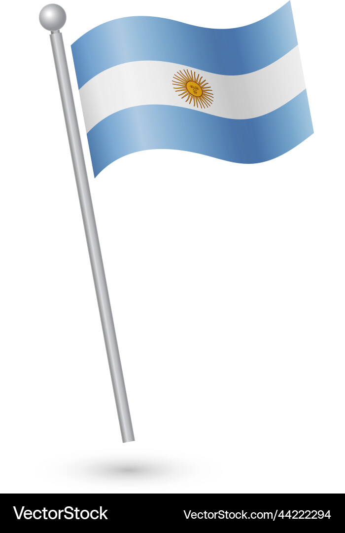 Argentina flag Royalty Free Vector Image - VectorStock