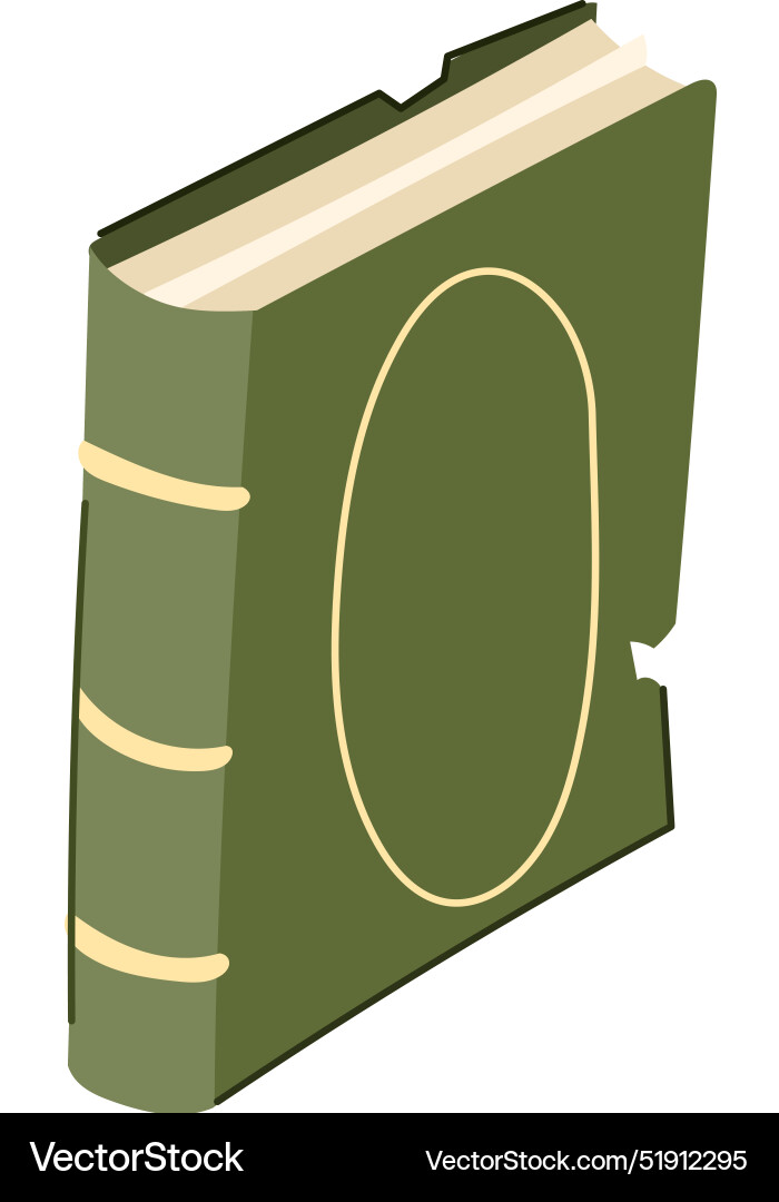 Antique old book cartoon Royalty Free Vector Image