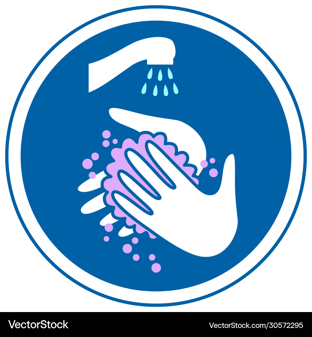 Hand Wash Sign Projecting Sign "Hand Washing Station", 3 Way S 23800