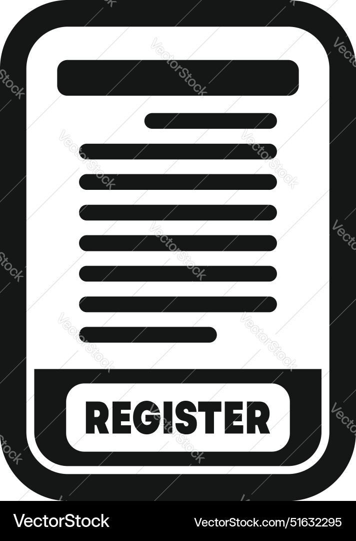Online registration form being filled Royalty Free Vector