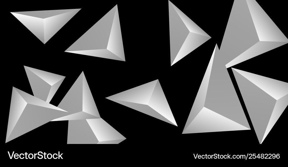 Abstract composition triangle Royalty Free Vector Image