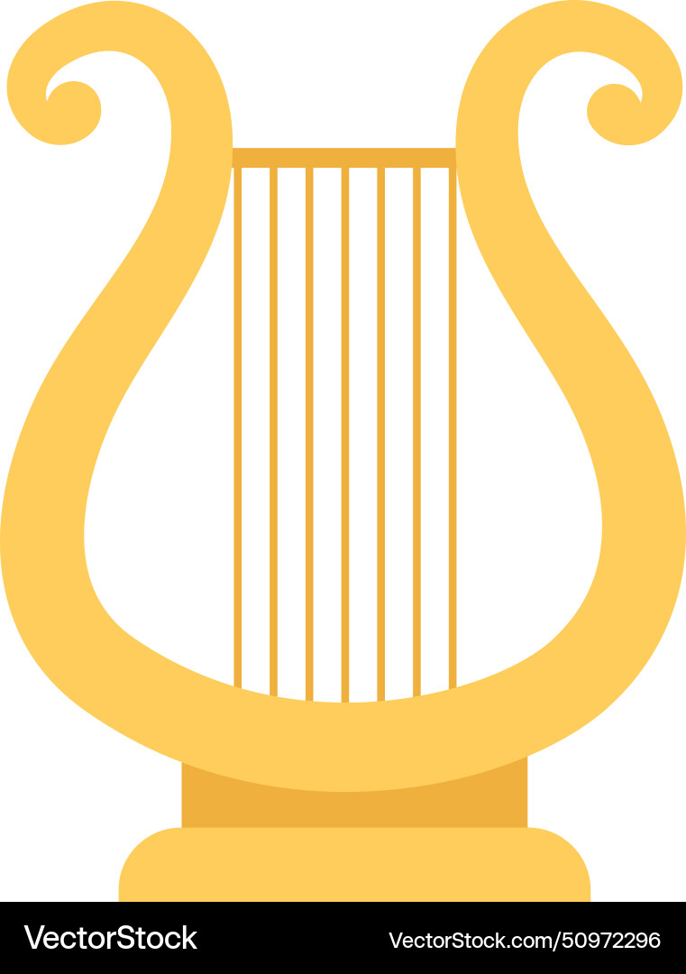Greek golden lyre Royalty Free Vector Image - VectorStock