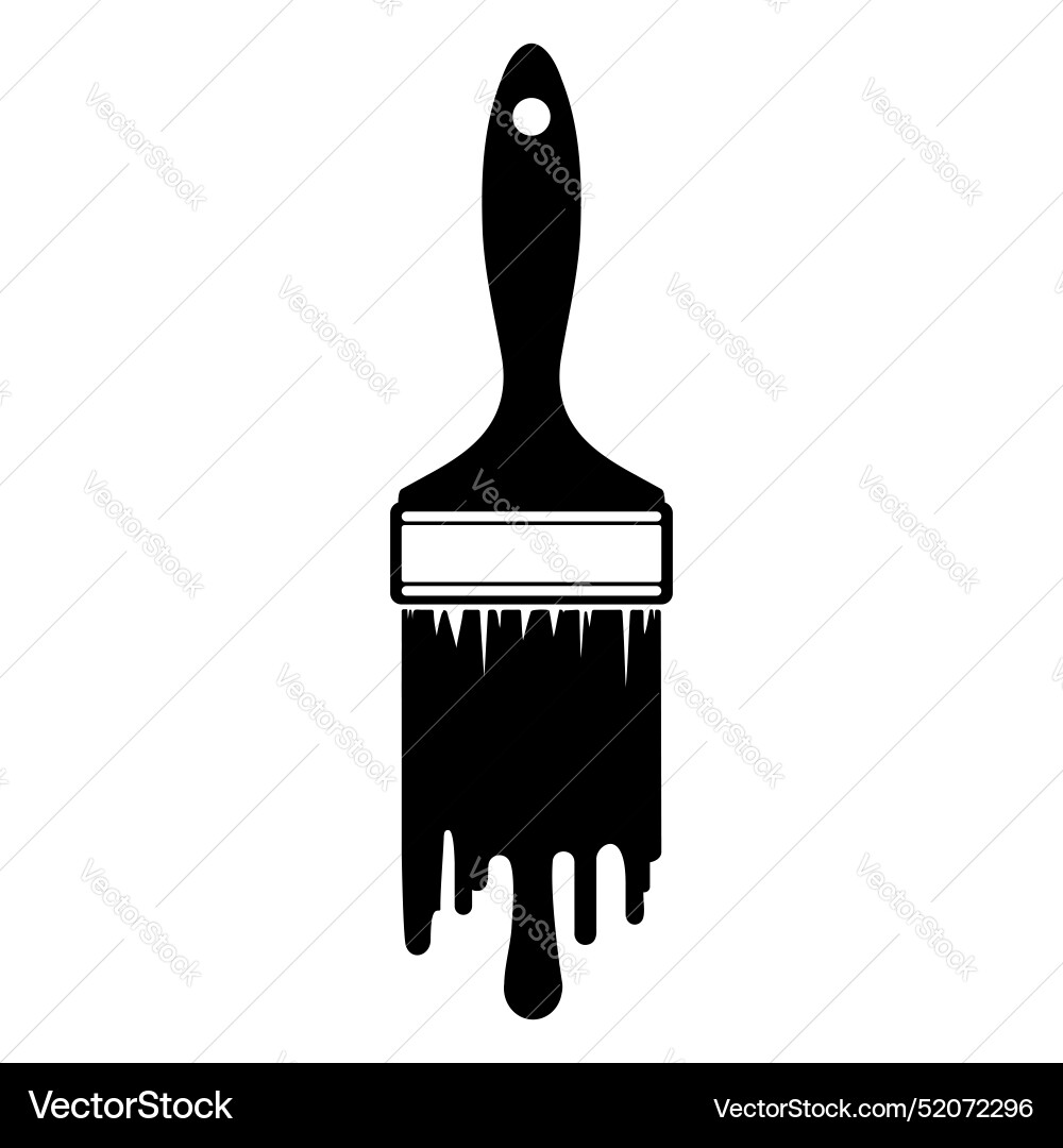 Paintbrush paint design drop drip brush graphic Vector Image