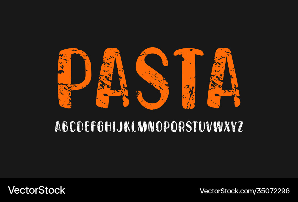 Sans serif font with rounded corners Royalty Free Vector