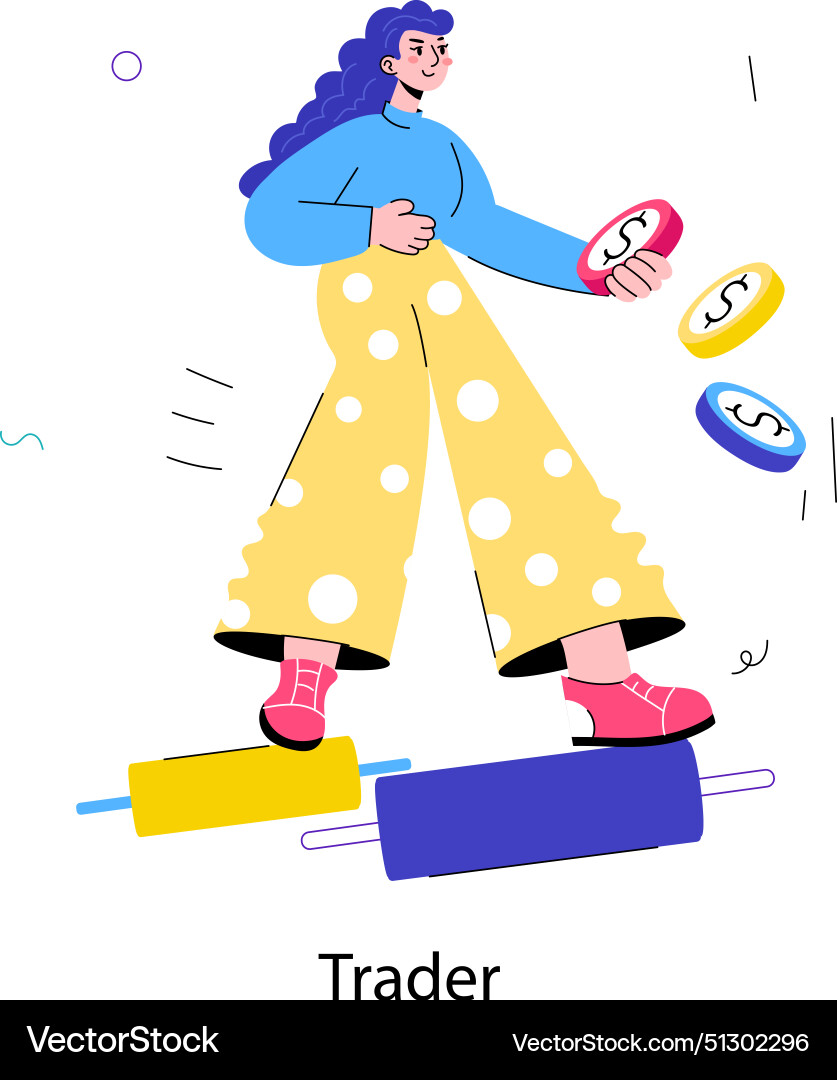 Trader Royalty Free Vector Image - VectorStock