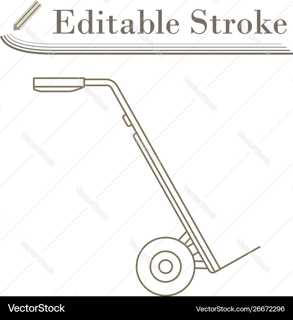 Warehouse Trolley-Symbol Lizenzfreies Vektorbild