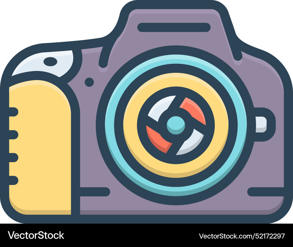 Dslr camera Royalty Free Vector Image - VectorStock
