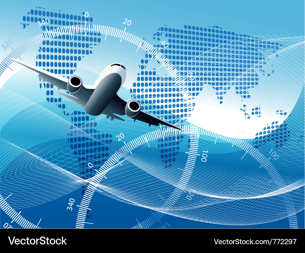 Plane background Royalty Free Vector Image - VectorStock
