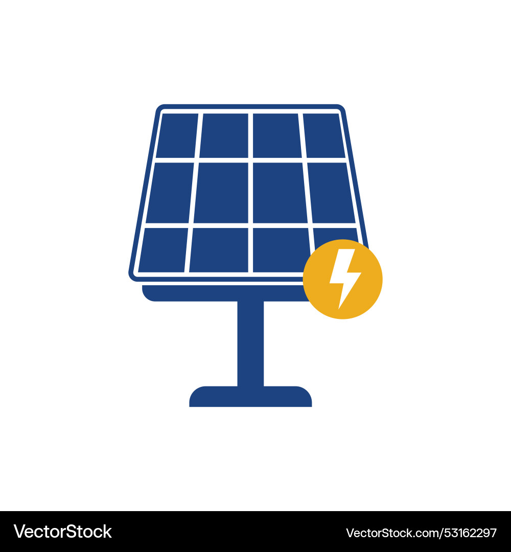 Solar energy logo icon Royalty Free Vector Image