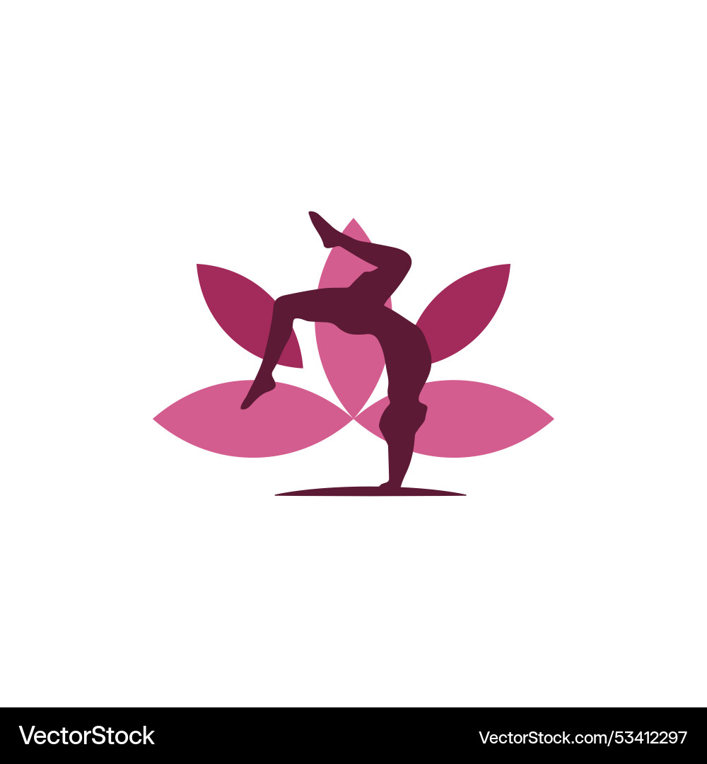 Yoga simple logo Royalty Free Vector Image - VectorStock
