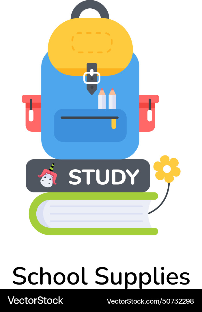 School supplies Royalty Free Vector Image - VectorStock