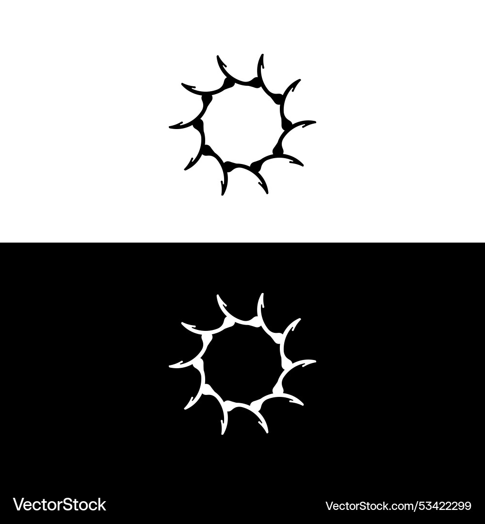 Circle ellipse logo design creative icon Vector Image