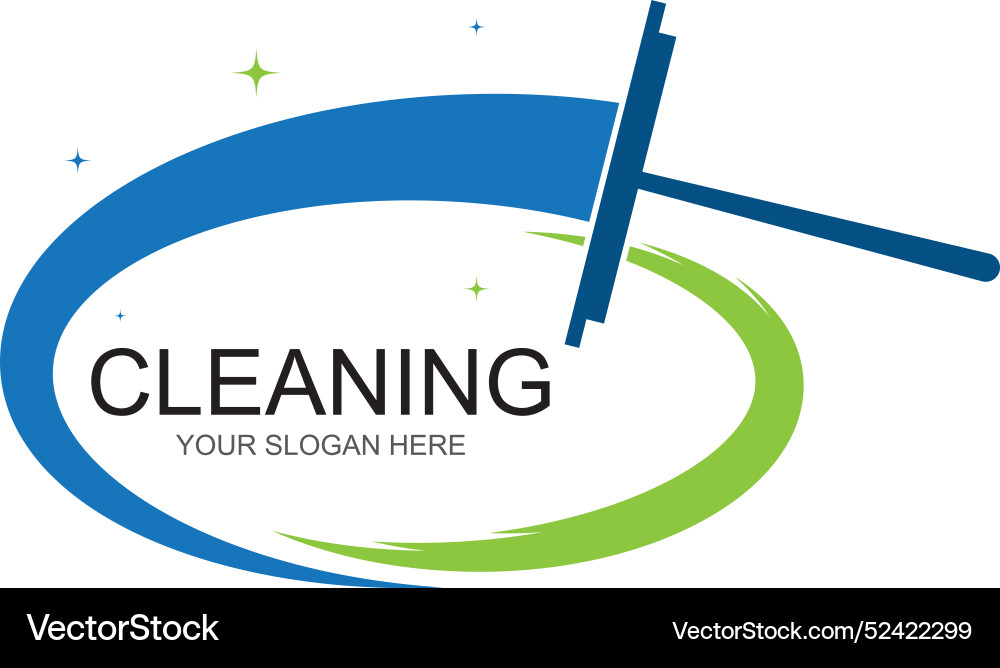 Cleaning logo and symbol Royalty Free Vector Image