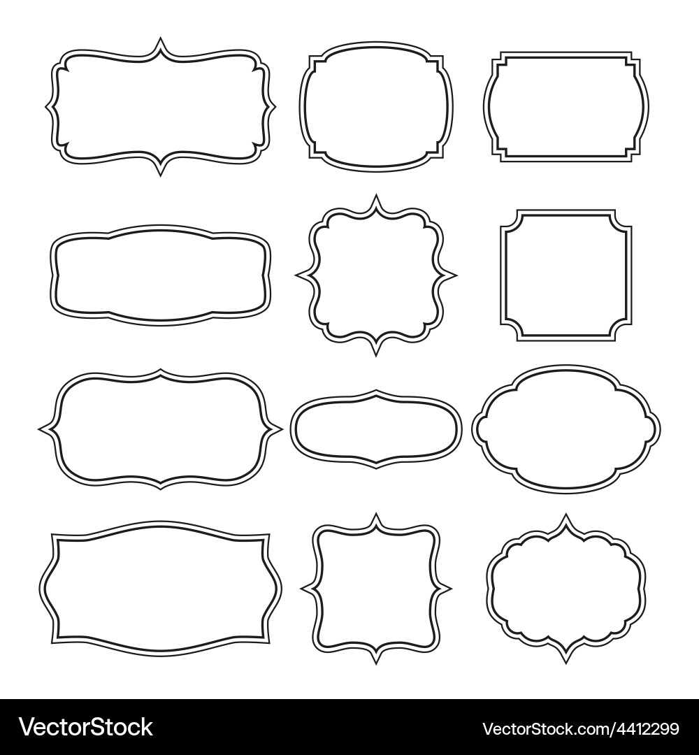 Decorative frames Royalty Free Vector Image - VectorStock