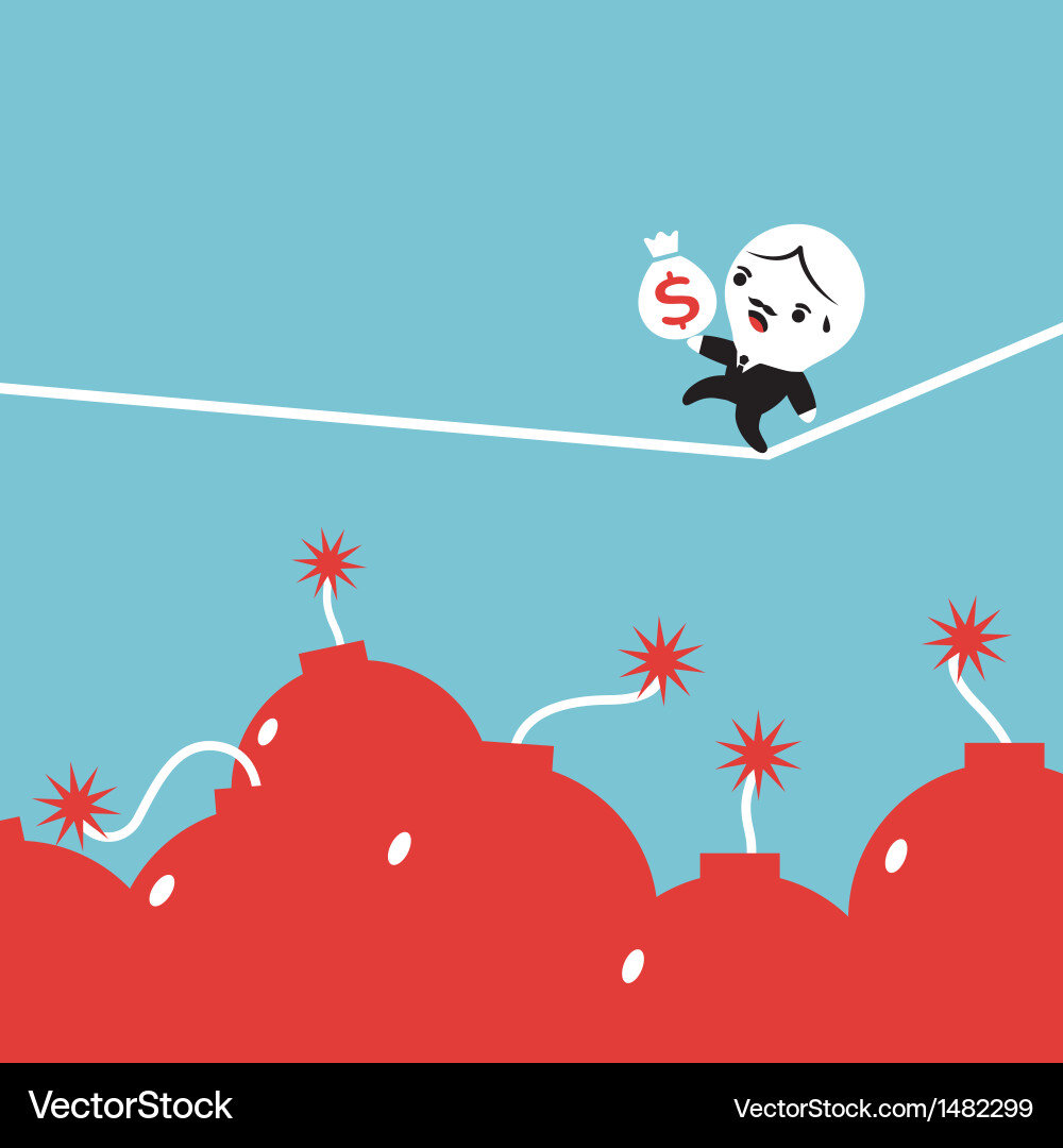 Risk in business Royalty Free Vector Image - VectorStock