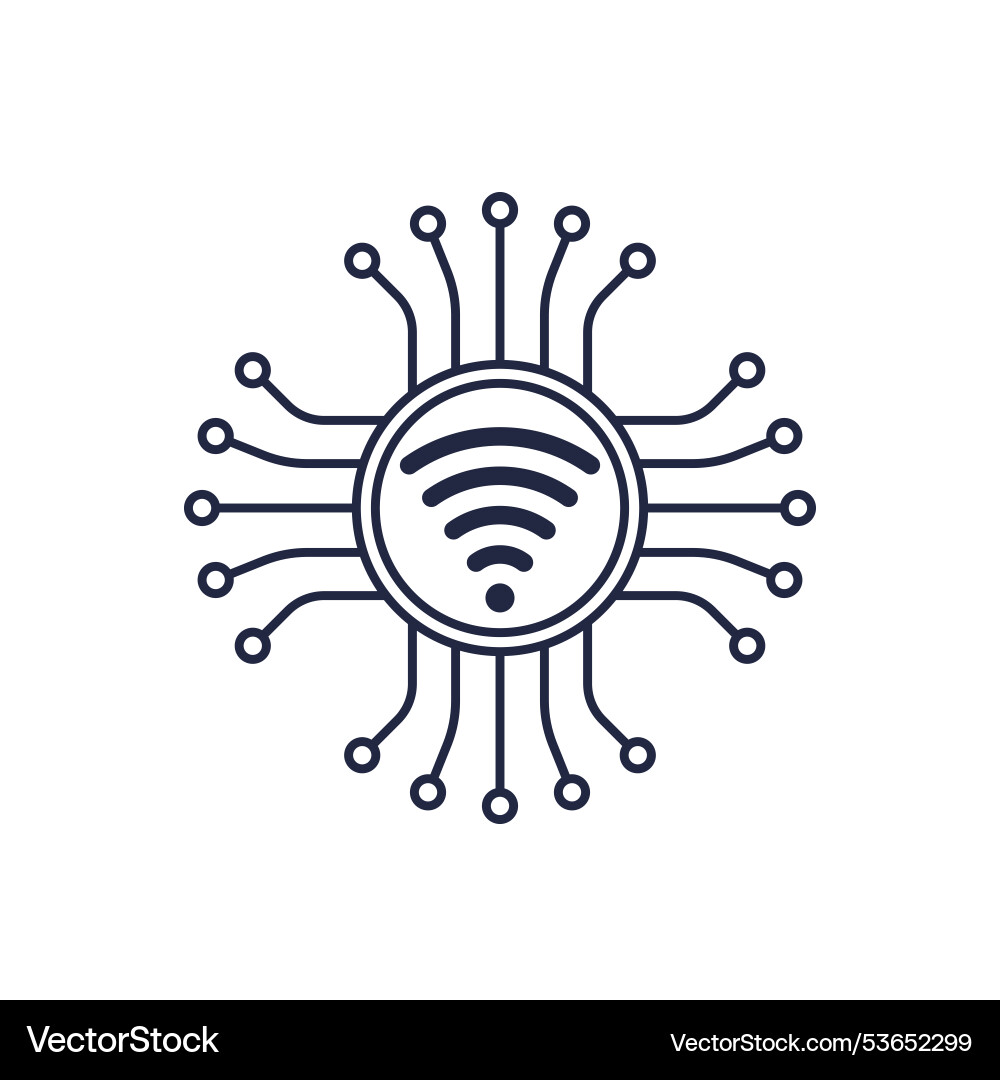Wi-fi connection fast network icon Royalty Free Vector Image