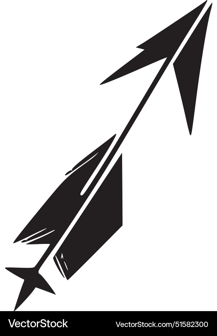 Arrow - minimalist and simple silhouette Vector Image