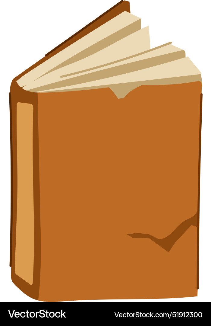 Case old book cartoon Lizenzfreies Vektorbild