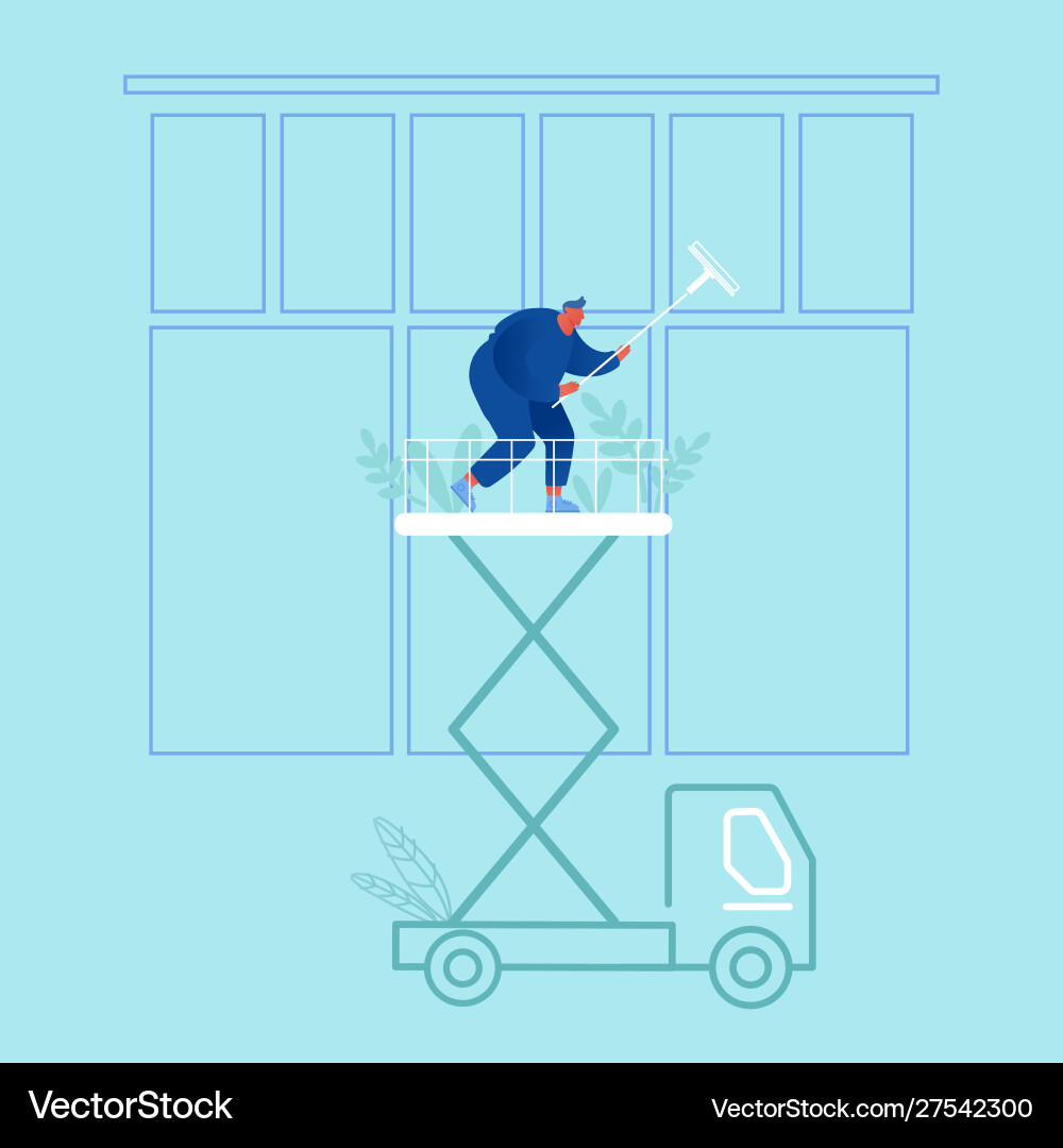Professional industrial deep cleaning company Vector Image