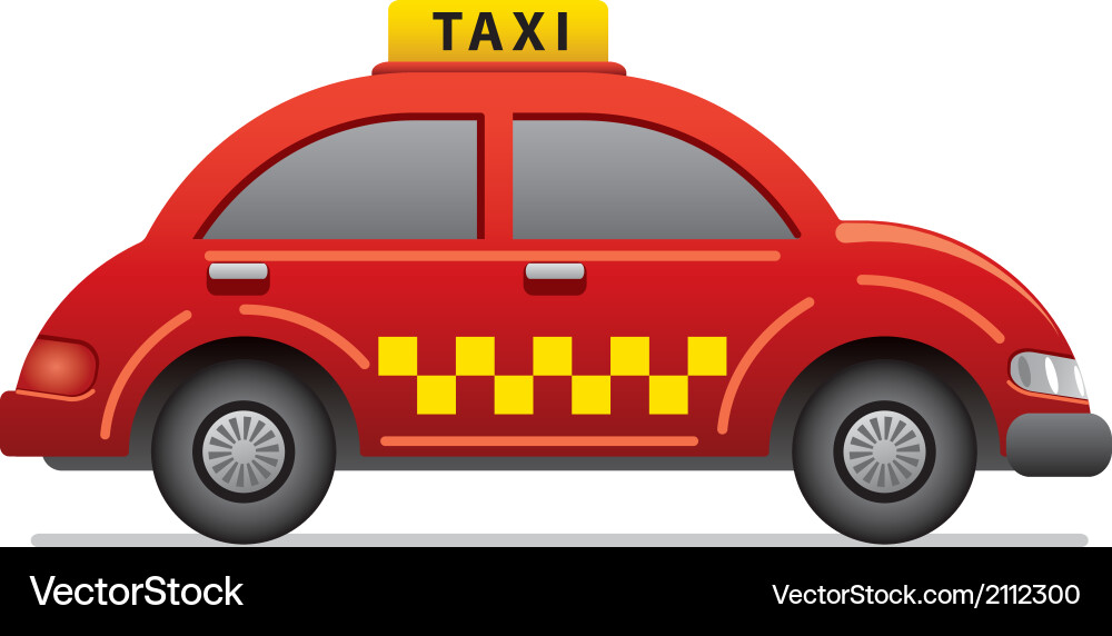Red taxi icon Royalty Free Vector Image - VectorStock