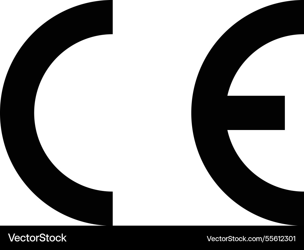 Ce mark symbol marking icon Royalty Free Vector Image