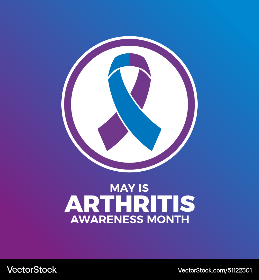 May is arthritis awareness month poster Royalty Free Vector