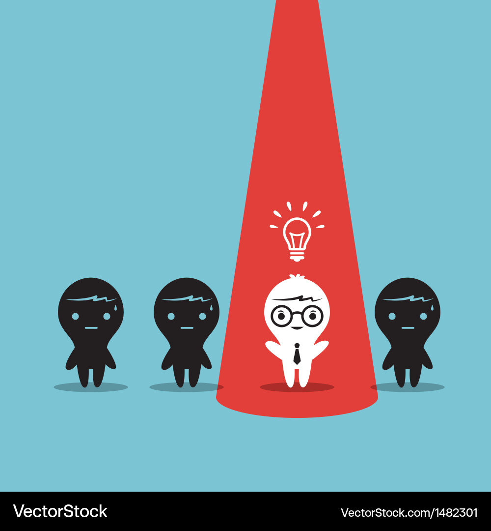 New idea Royalty Free Vector Image - VectorStock