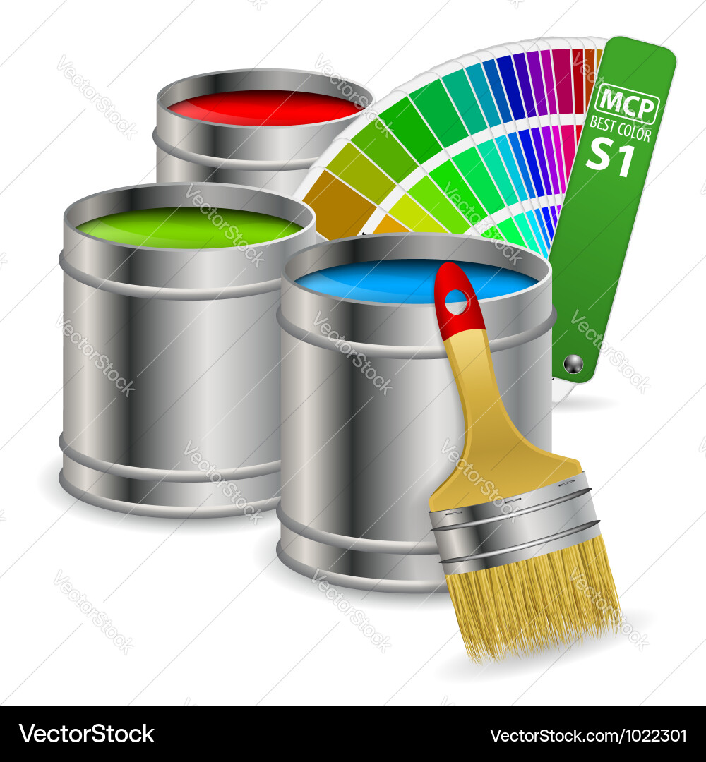 Paint concept Royalty Free Vector Image - VectorStock