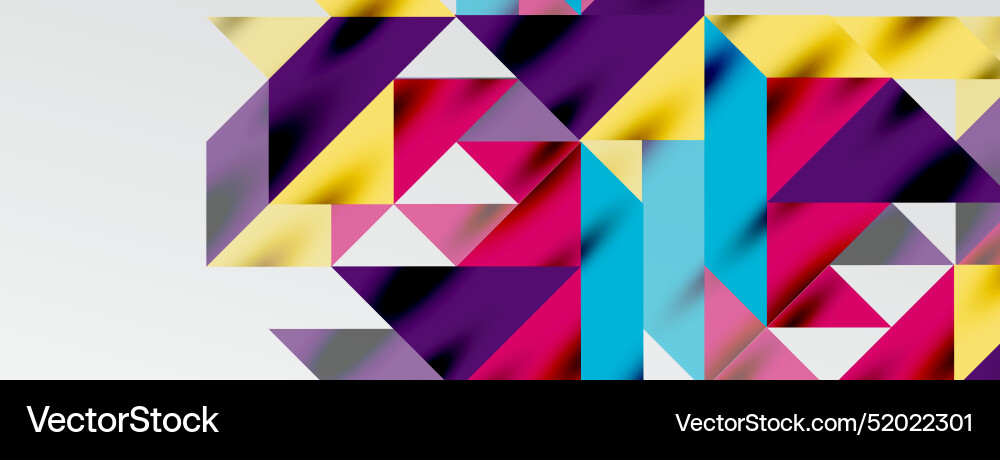 Tech minimal overlapping triangle shapes elements Vector Image