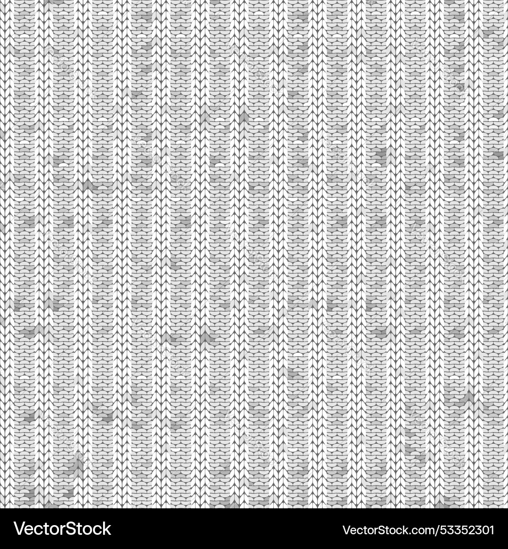 White knit texture of rib 2x2 seamless pattern Vector Image