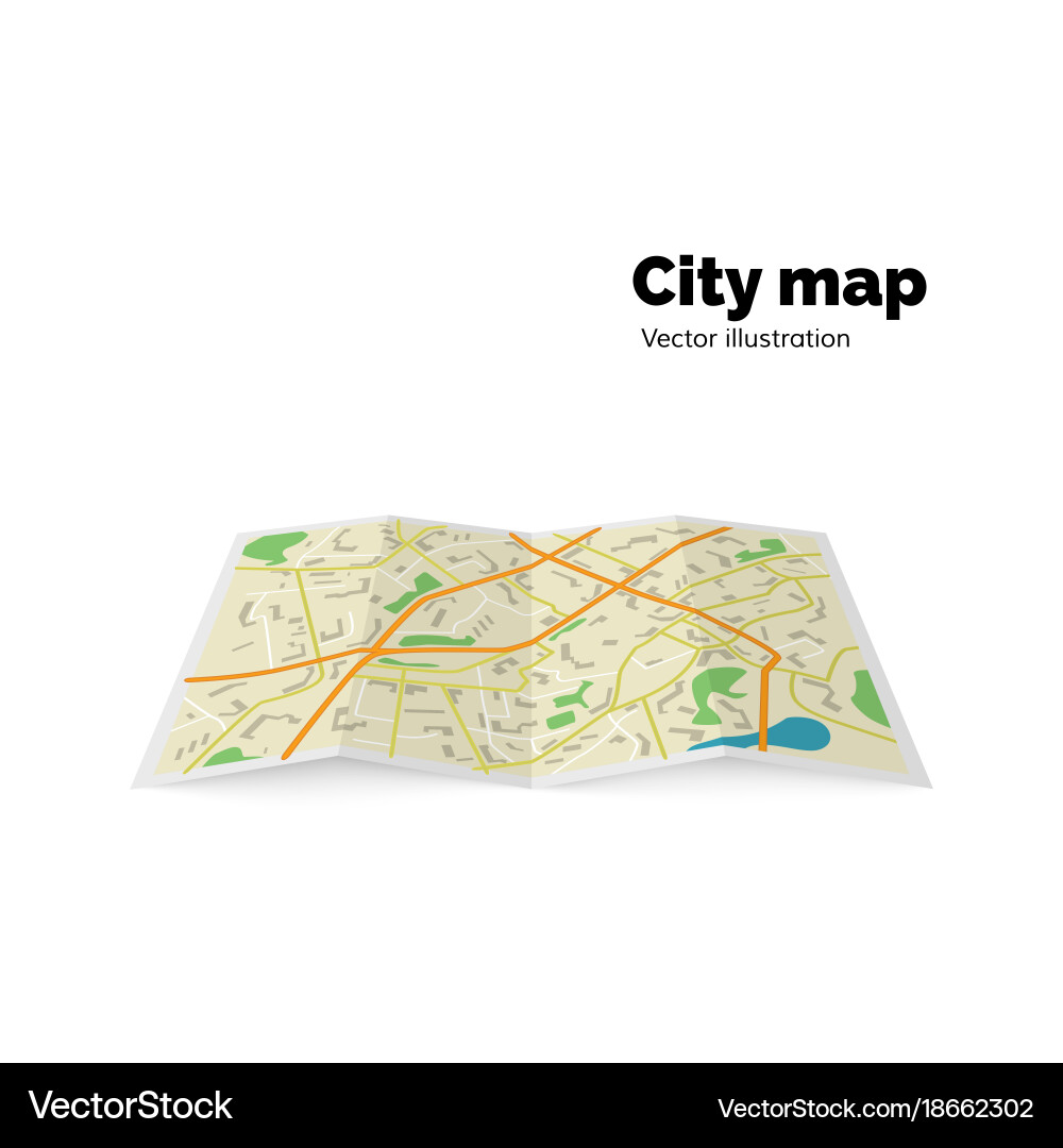 City Street Map Royalty Free Vector Image - VectorStock