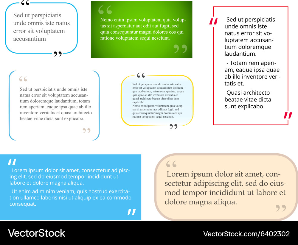 Quote template Royalty Free Vector Image - VectorStock