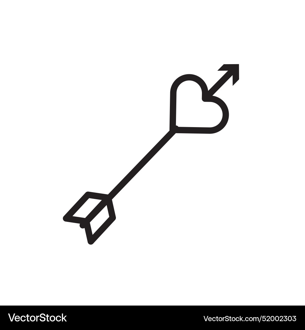 Cupid heart icon perfect for romantic Royalty Free Vector