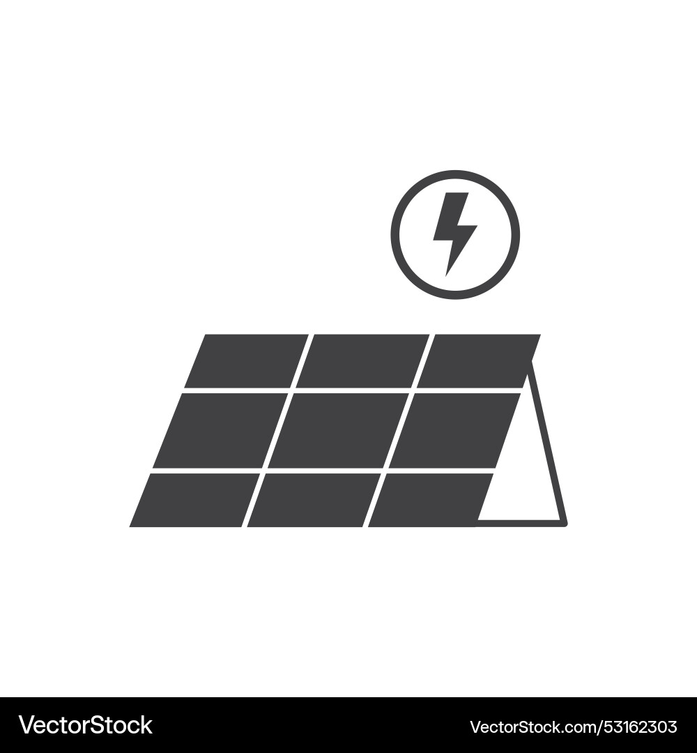 Solar energy logo icon Royalty Free Vector Image