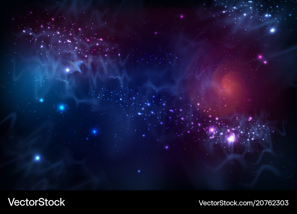 Starry Space Background Royalty Free Vector Image