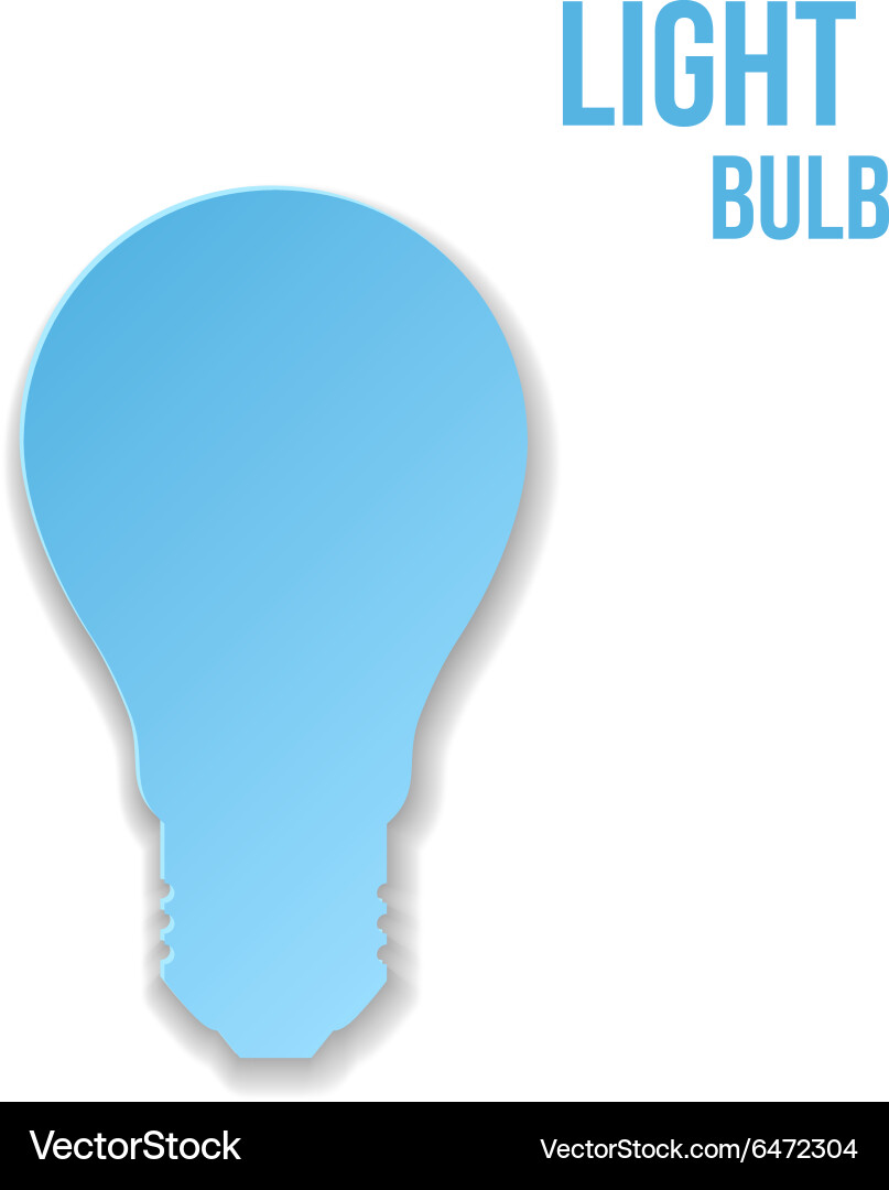 Abstract paper light bulb Royalty Free Vector Image